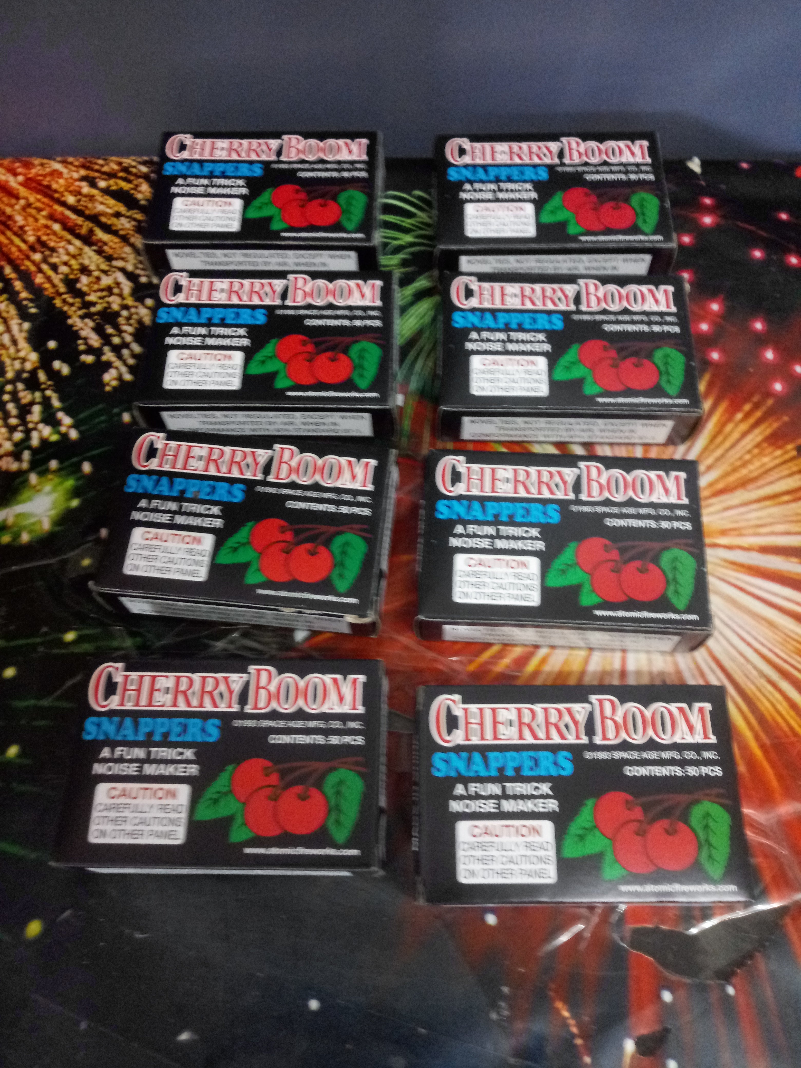 Cherry Boom Snappers 8pks 864 12oz | S&J Fireworks