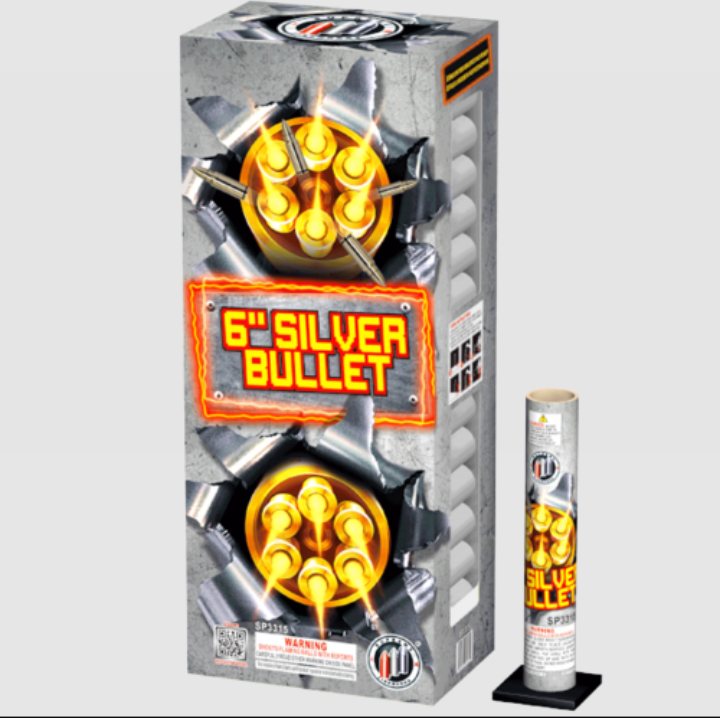 Silver Bullet 6in Canister kit 14106 | S&J Fireworks