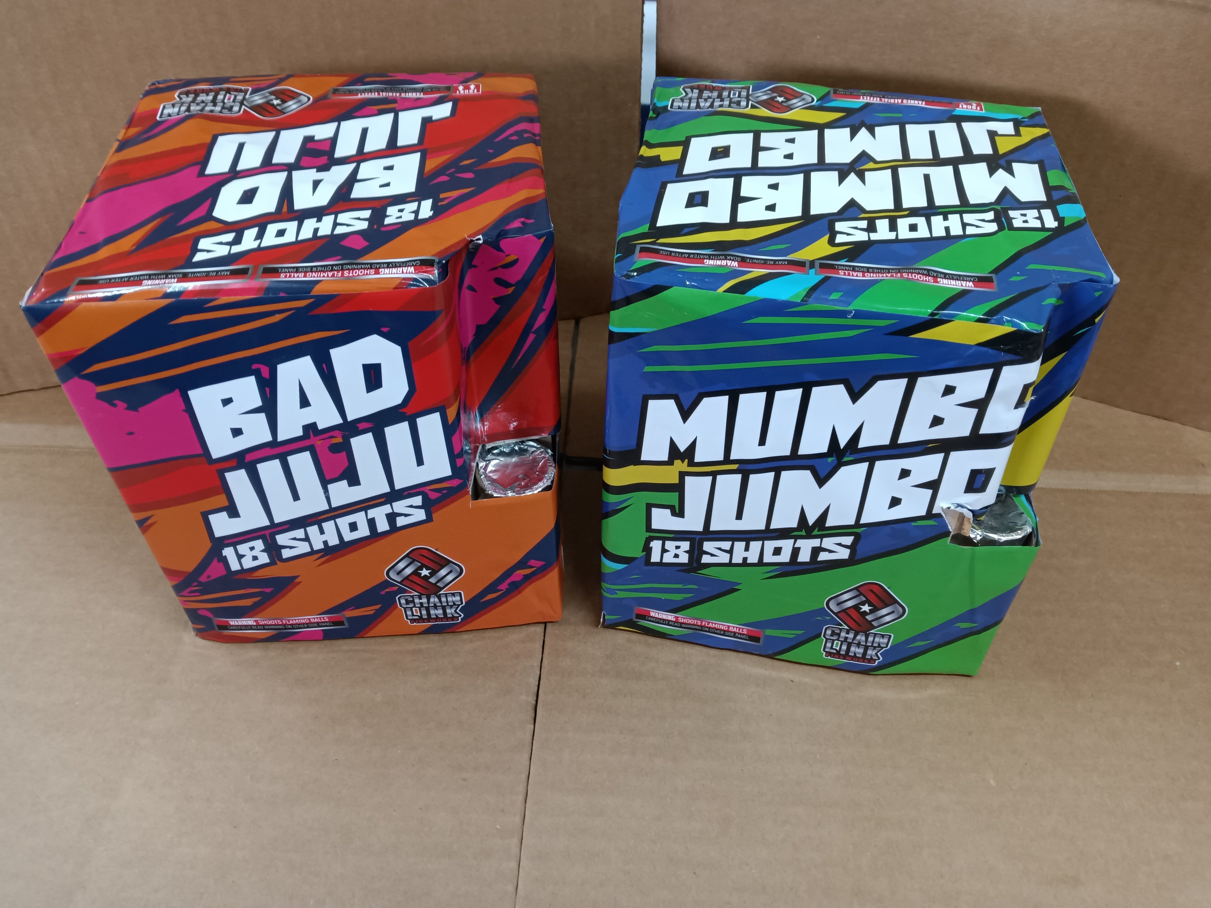 Chain Link 360g 18s 2pc set Bjuju Mjumbo 12108 8lb | S&J Fireworks