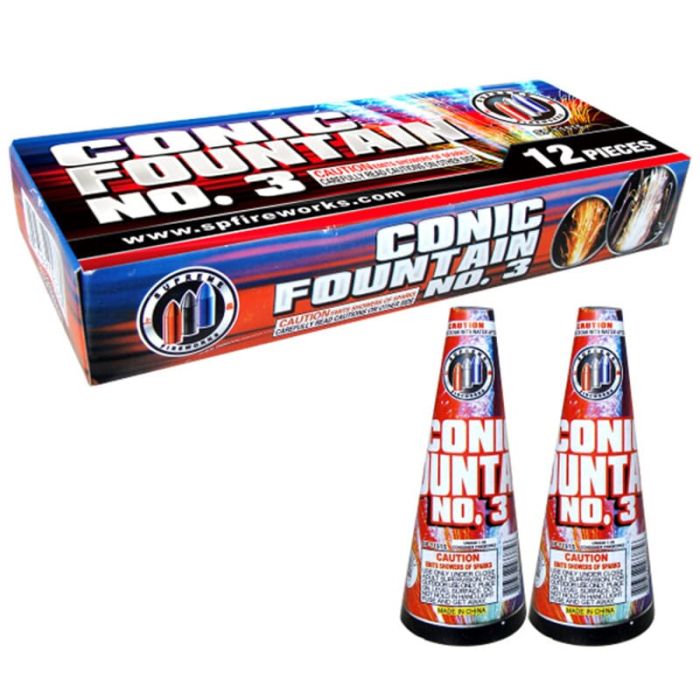 Conic Fountain no.3 | S&J Fireworks