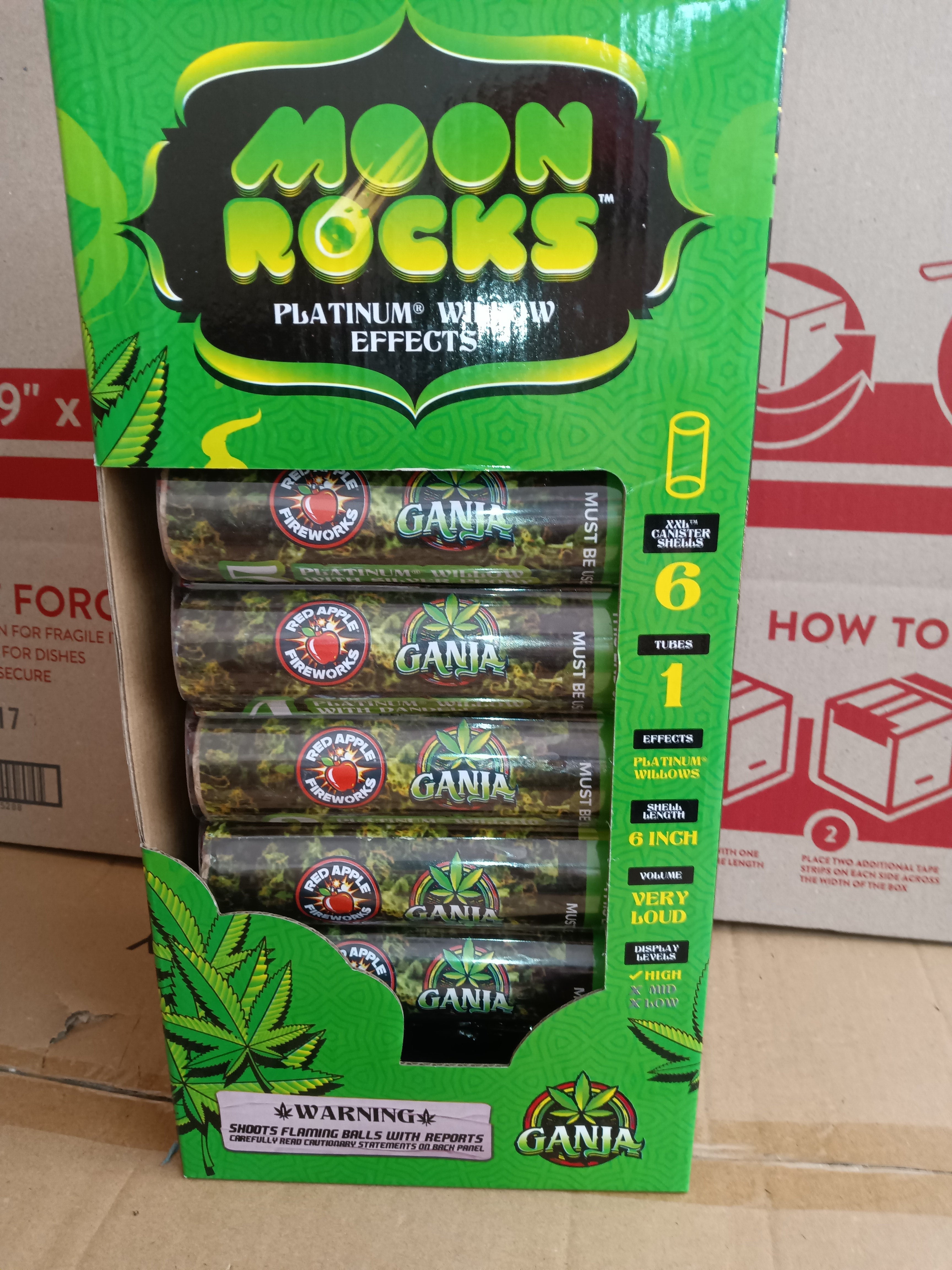 Moon Rocks Platinum Willows canister kit | S&J Fireworks
