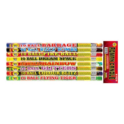 Roman Candle Assorted WC 1864 | S&J Fireworks
