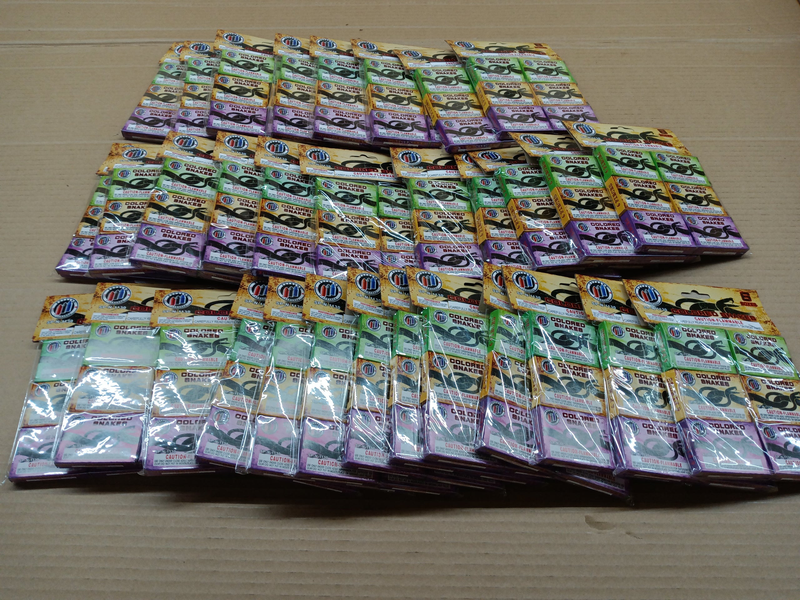 Colored Snakes case 32pks MFR | S&J Fireworks