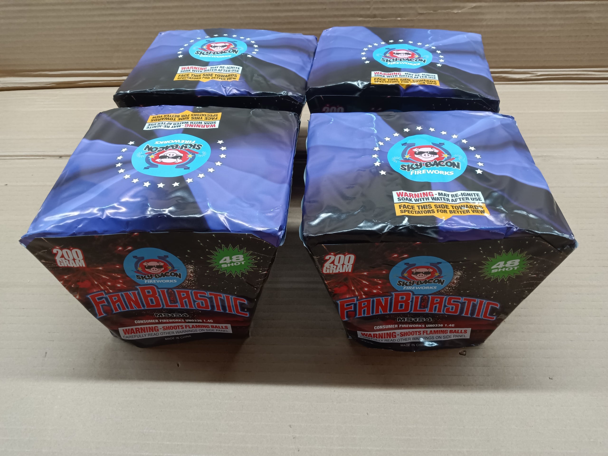 FanBlastic 200g 48s 4pk 14106 | S&J Fireworks