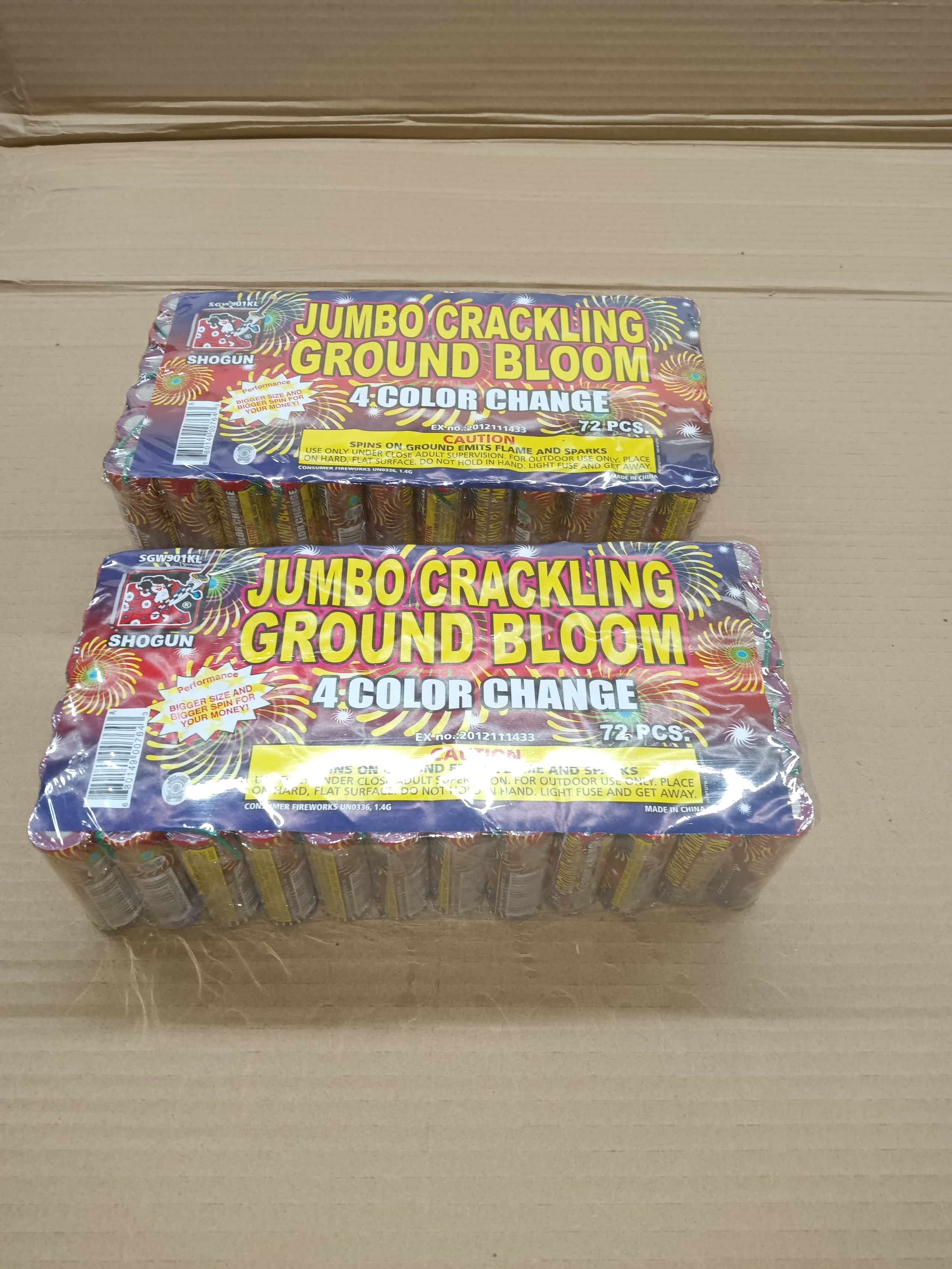 Jumbo Crackling Ground Bloom 2bricks | S&J Fireworks