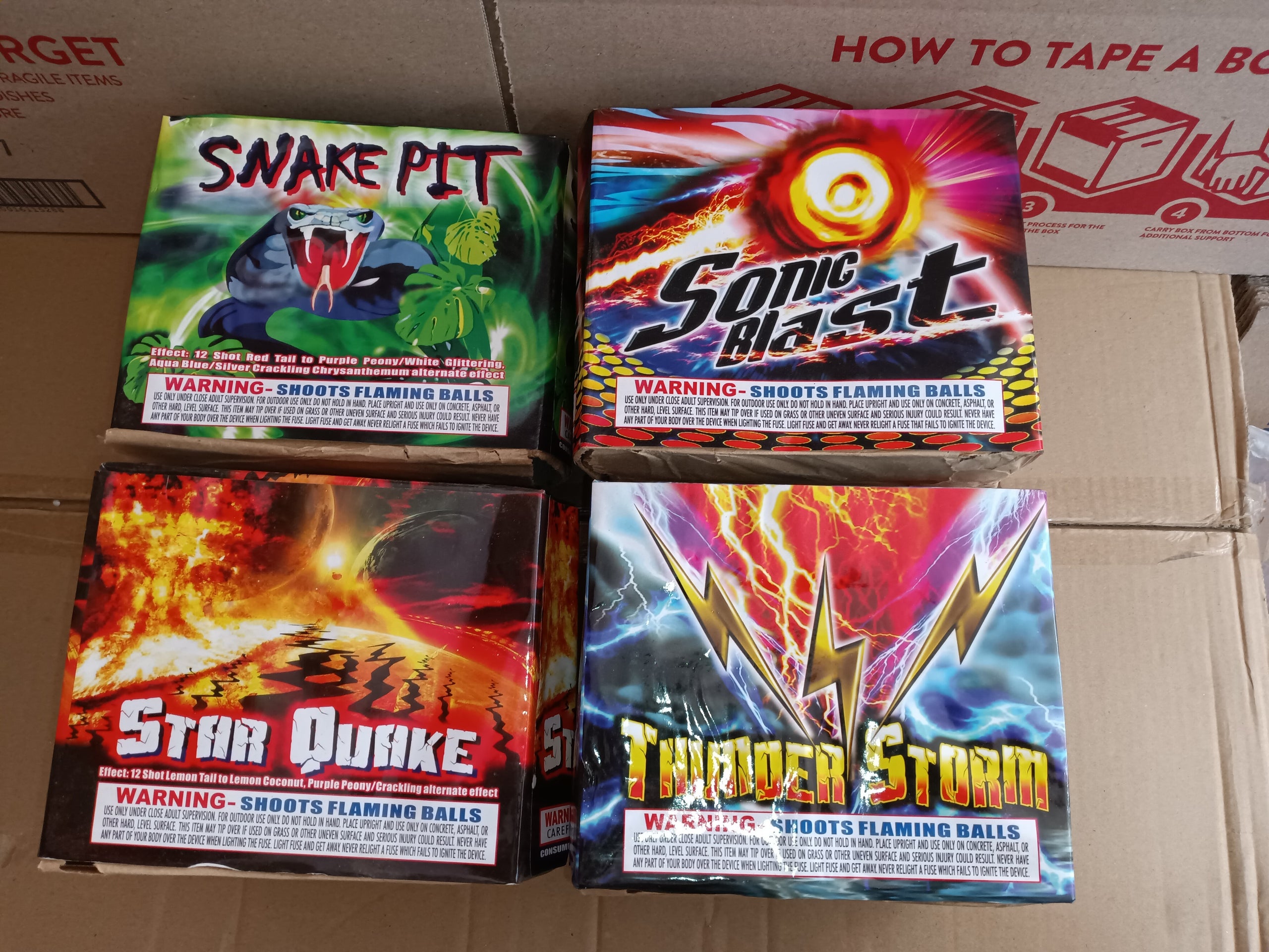 Pyro 9 Large 200g mix 4pk | S&J Fireworks