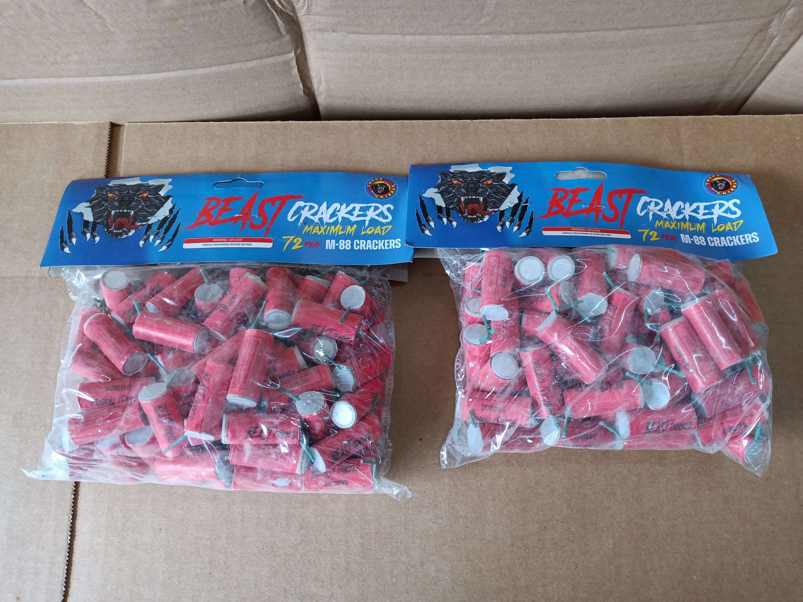 Beast Crackers maximum load 2bags | S&J Fireworks